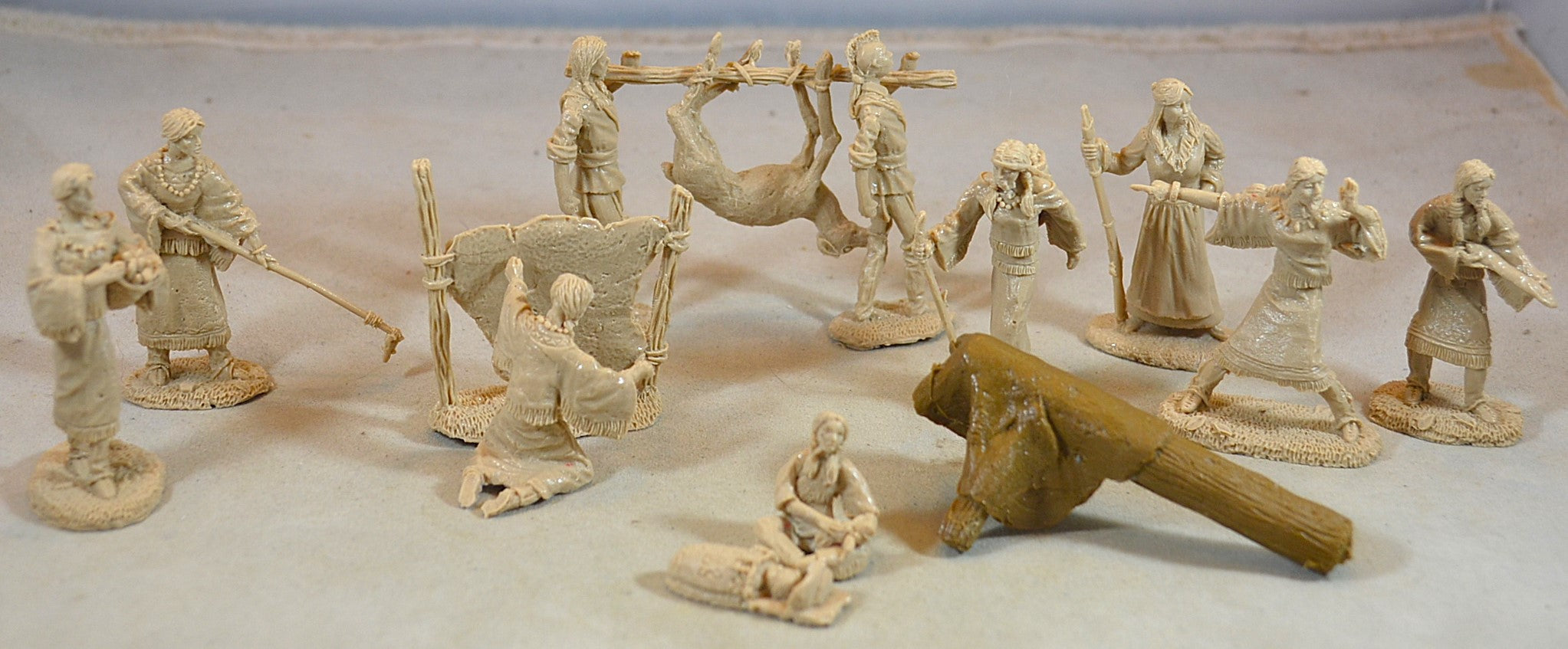 LOD Barzso Native American Indian Village Camp Figure Set Tan ...