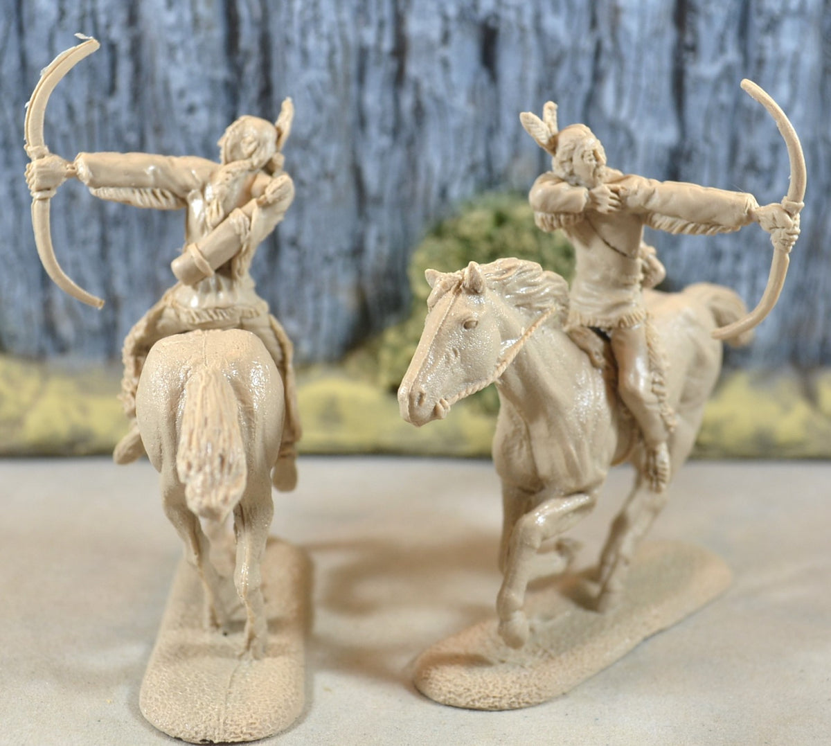 LOD Barzso Mounted Sioux Plains Indian Warriors Buffalo Hunt Tan ...