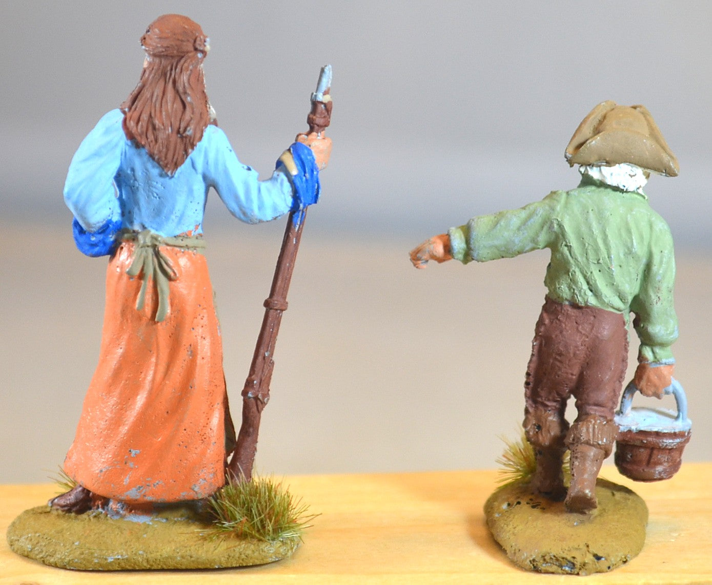 LOD Barzso Painted Rebecca and Israel Boone from Daniel Boone Playset ...