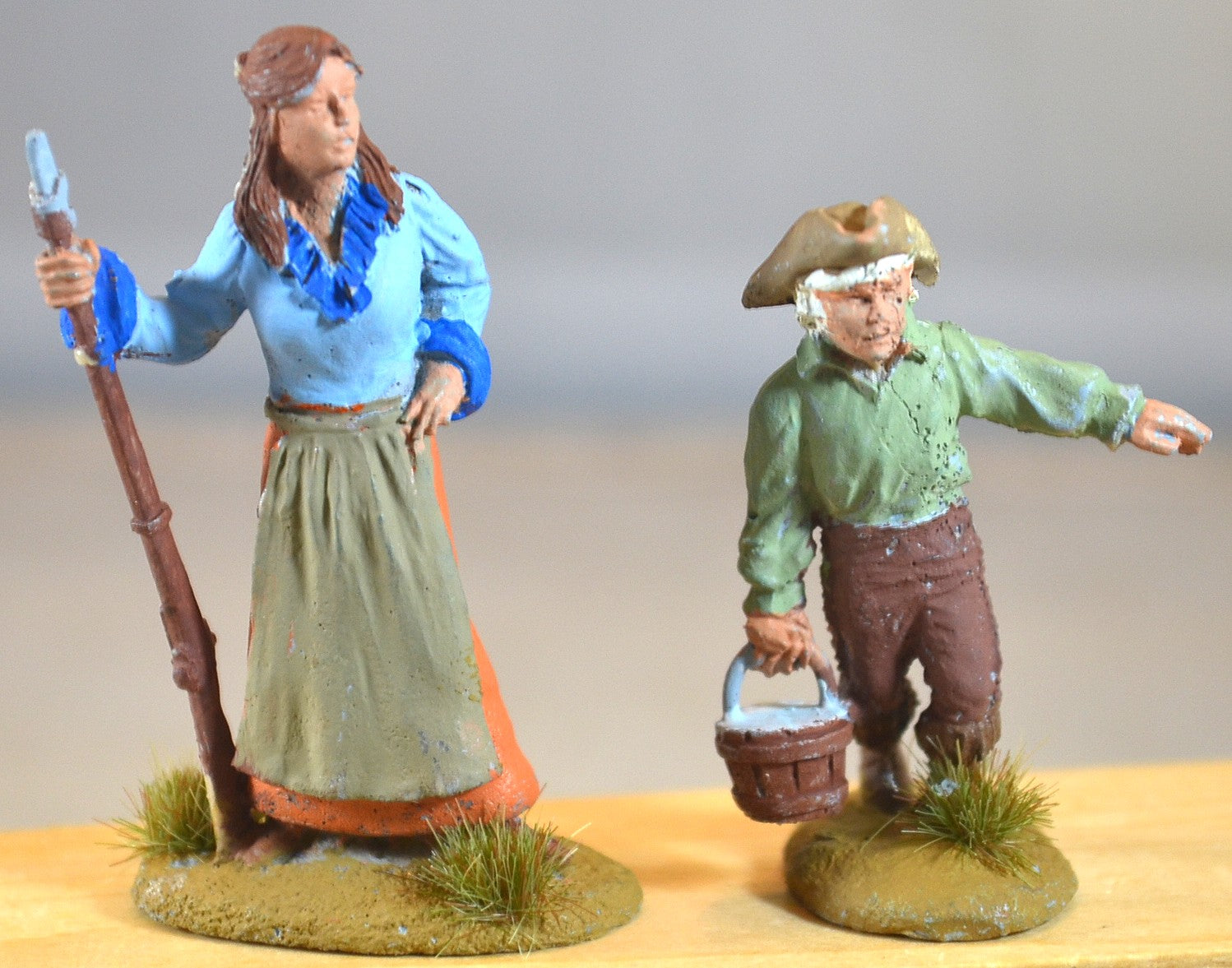 LOD Barzso Painted Rebecca and Israel Boone from Daniel Boone Playset ...