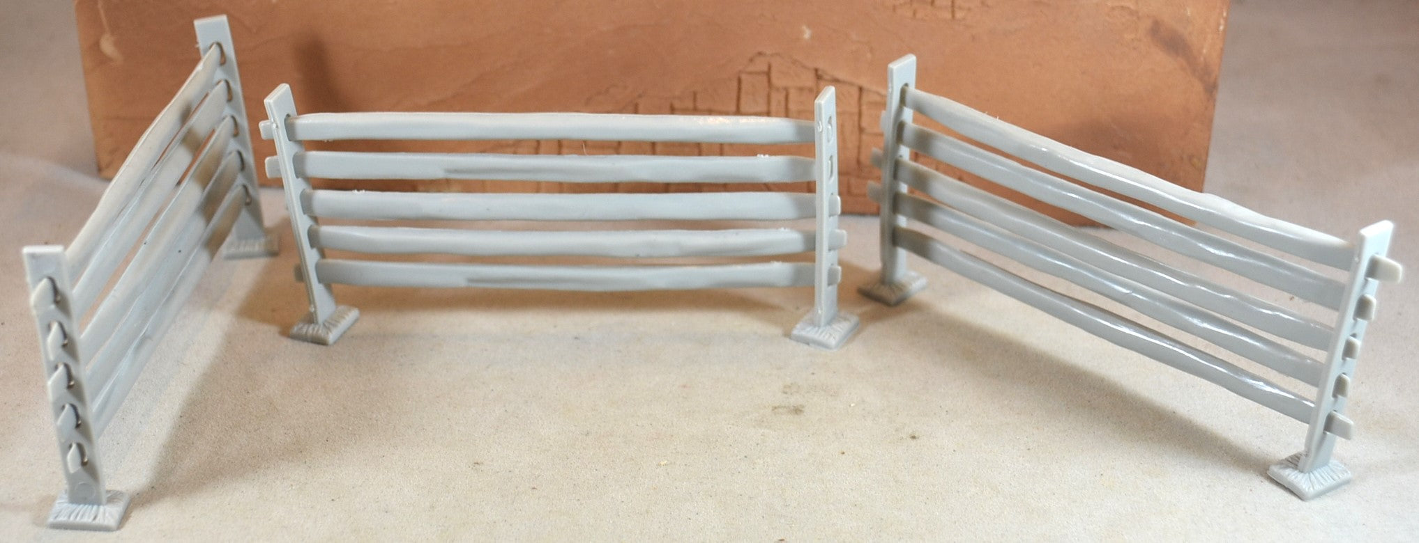 Butternut and Blue Civil War Split Rail Post & Rail Fencing 3 Piece Se ...