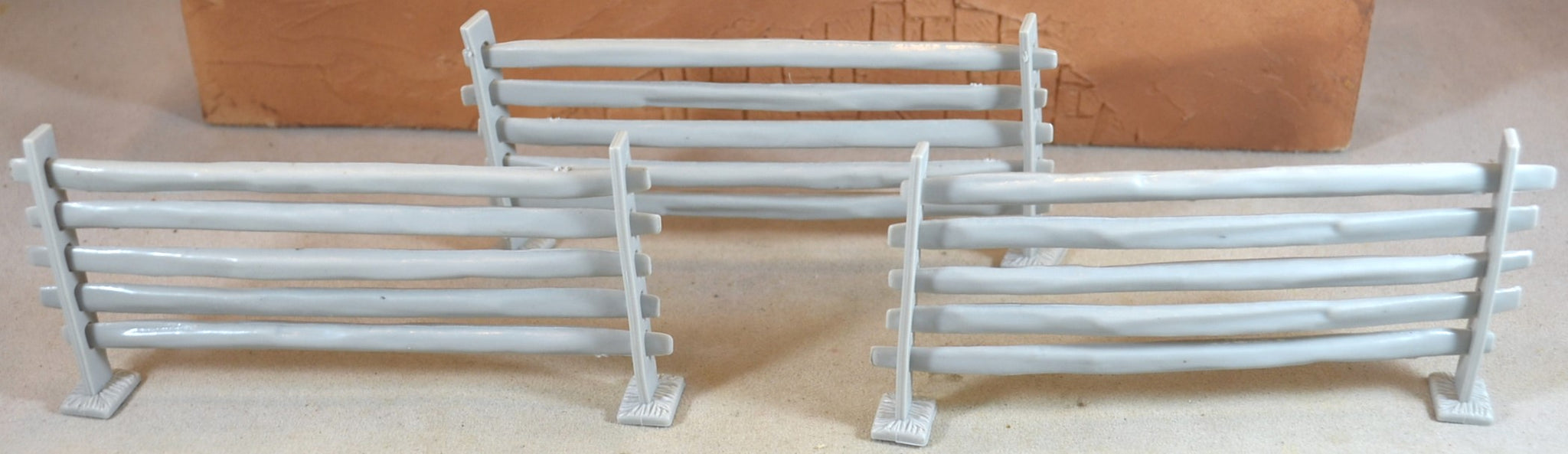 Butternut and Blue Civil War Split Rail Post & Rail Fencing 3 Piece Se ...