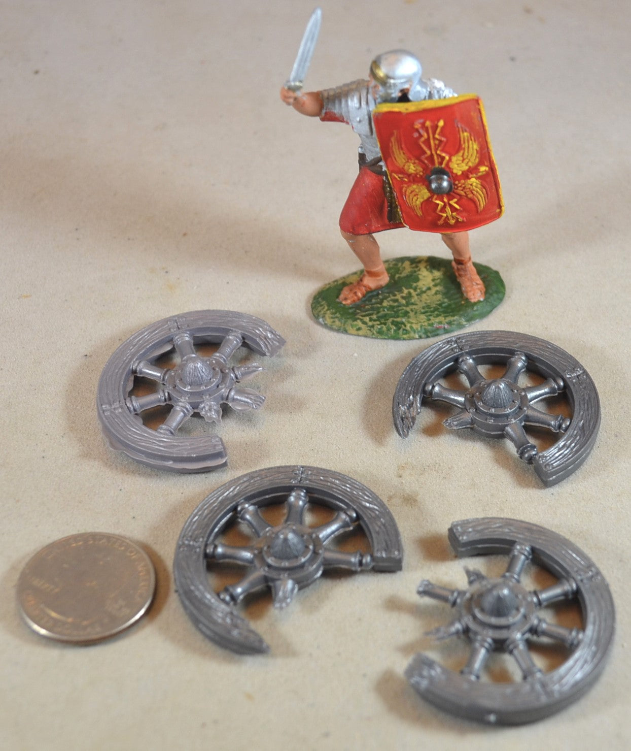 Marx Roman Chariot Broken Wheel 4 Piece Set – MicShaun's Closet