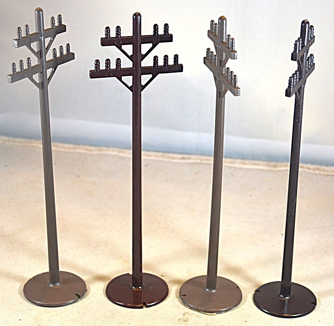 Marx Vintage Plasticville Telephone Poles 7" Set of 4 – MicShaun's Closet