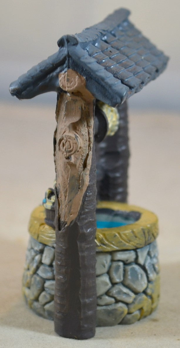 Hand Painted Stone Water Well with Roof – MicShaun's Closet