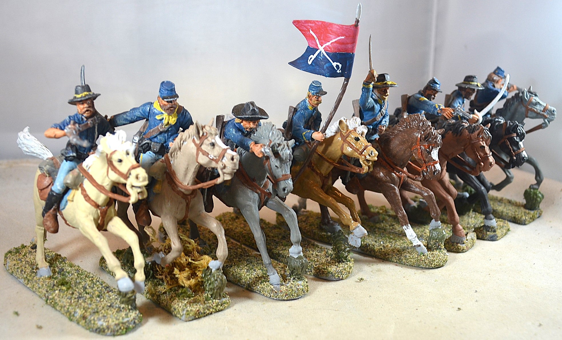 TSSD Painted US Union Cavalry with Horses Set #10 – MicShaun's Closet
