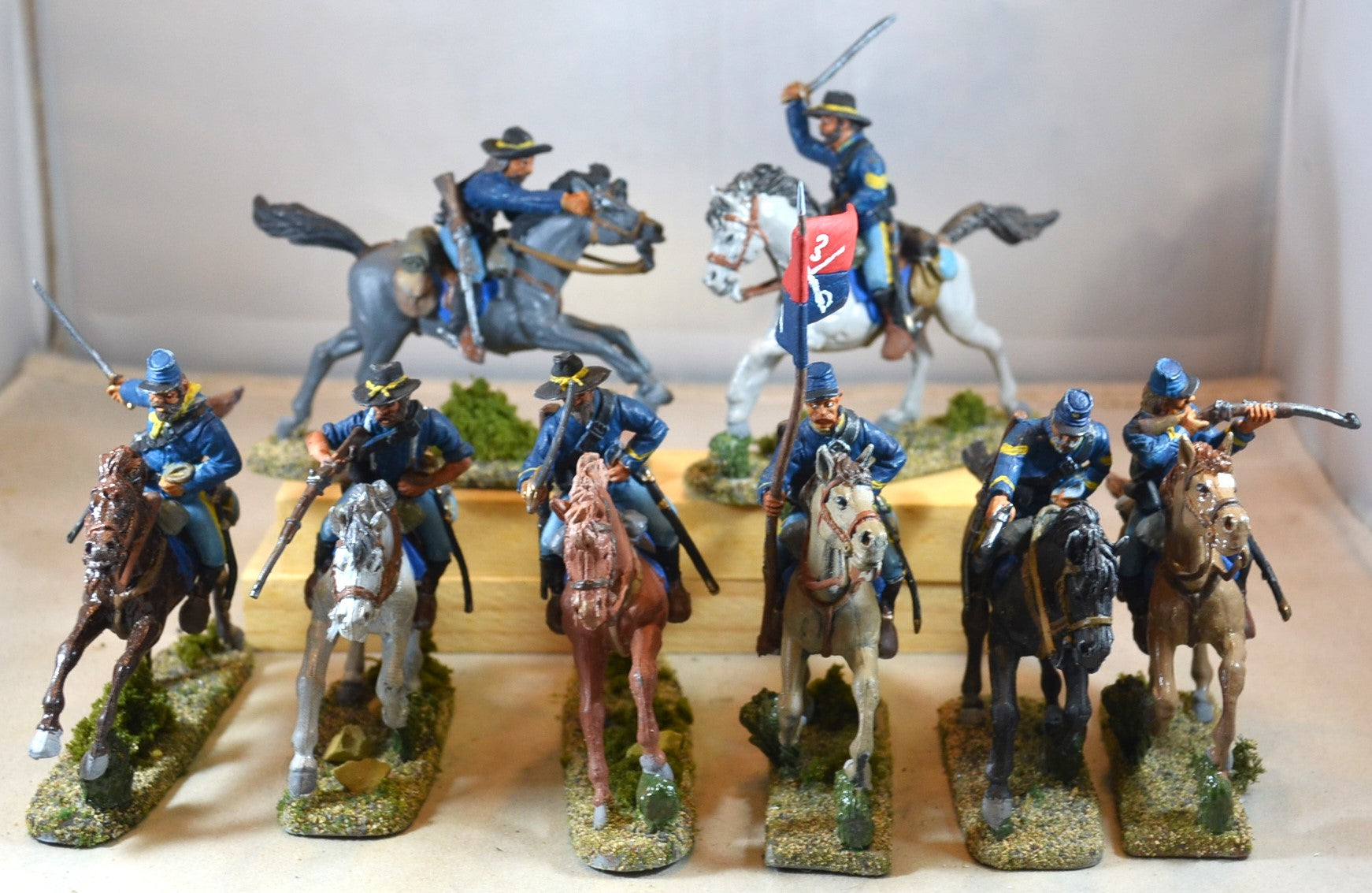 TSSD Painted US Union Cavalry with Horses Set #10 – MicShaun's Closet