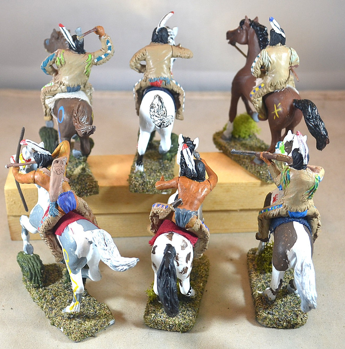 TSSD Painted Mounted Plains Indians Set #16 Lot 2 – MicShaun's Closet