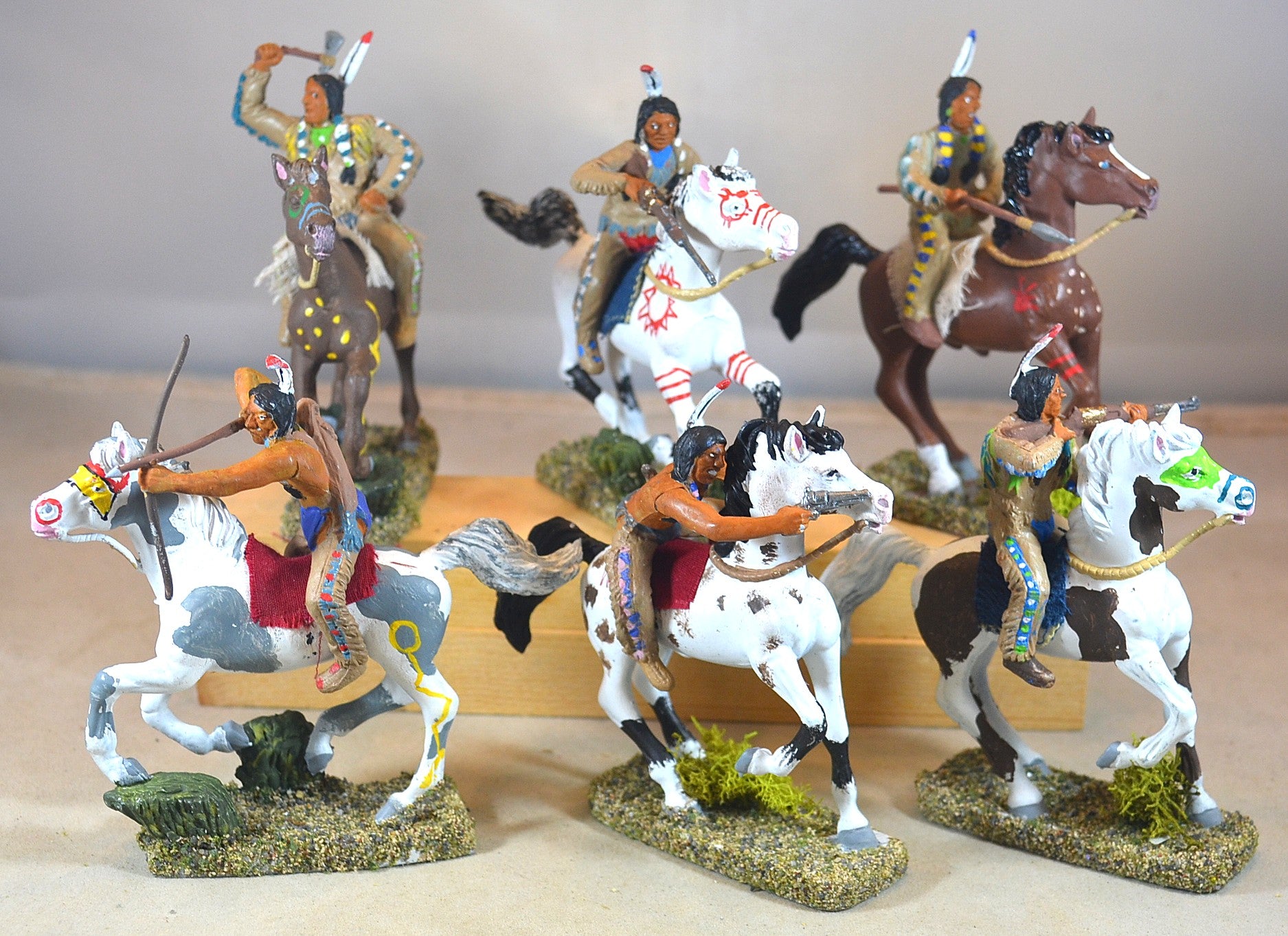 TSSD Painted Mounted Plains Indians Set #16 Lot 2 – MicShaun's Closet