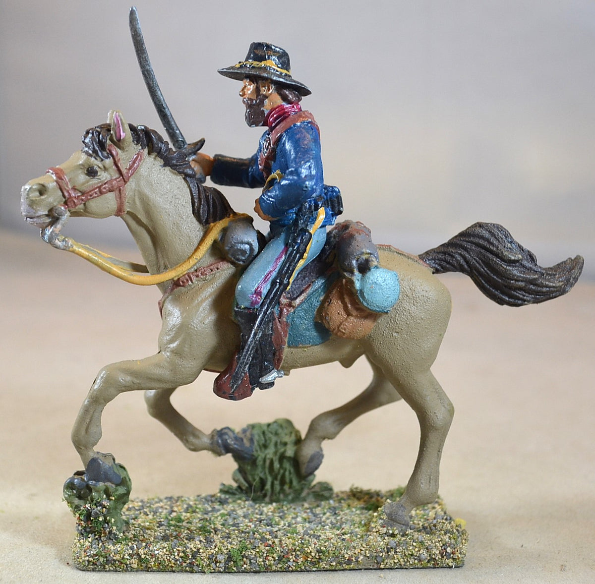 TSSD Painted US Union Cavalry Horse Soldiers Set #10 - 4 Piece Set - L ...