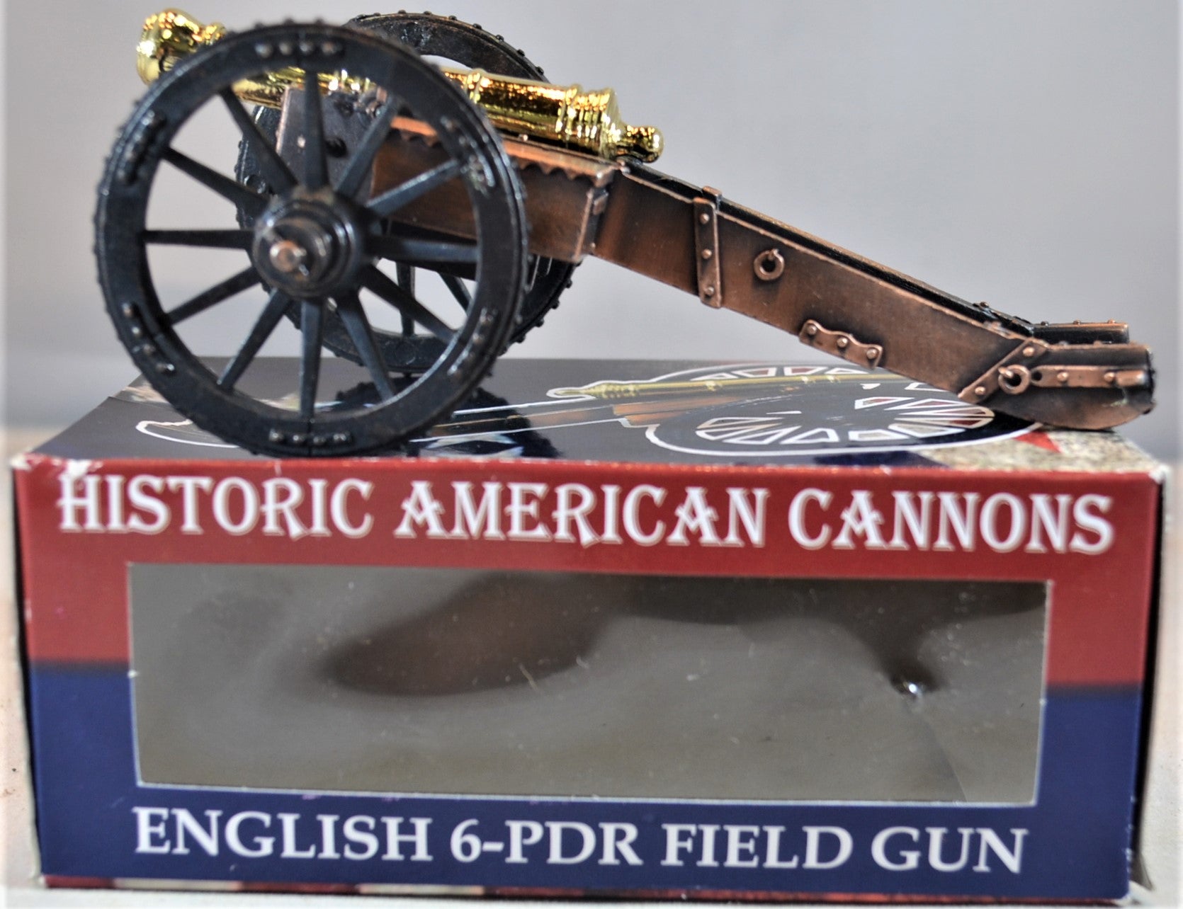American Revolution Die-cast English 6 lb Field Cannon Gun Americana L ...
