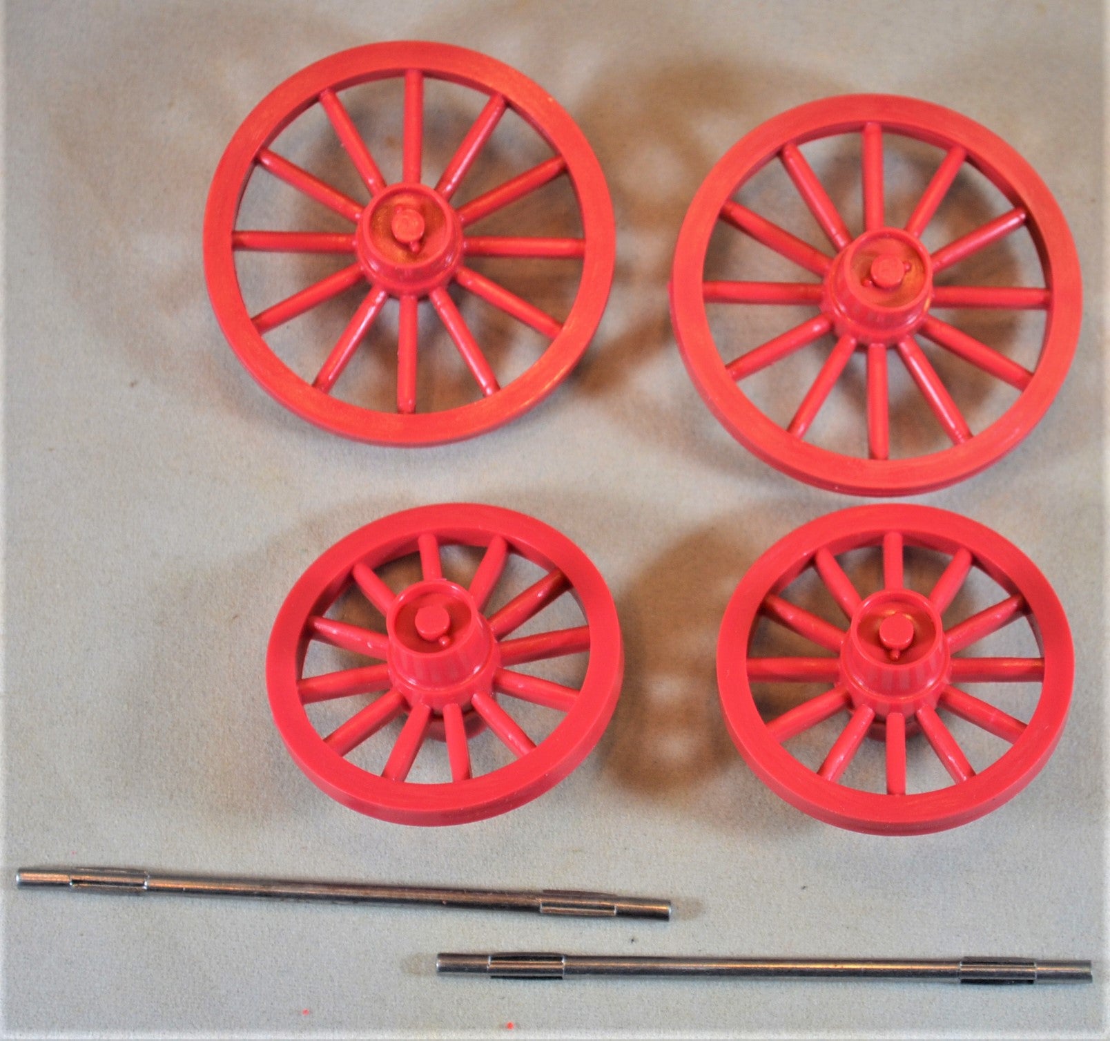 Marx Western Stagecoach Wagon Wheels Red – MicShaun's Closet