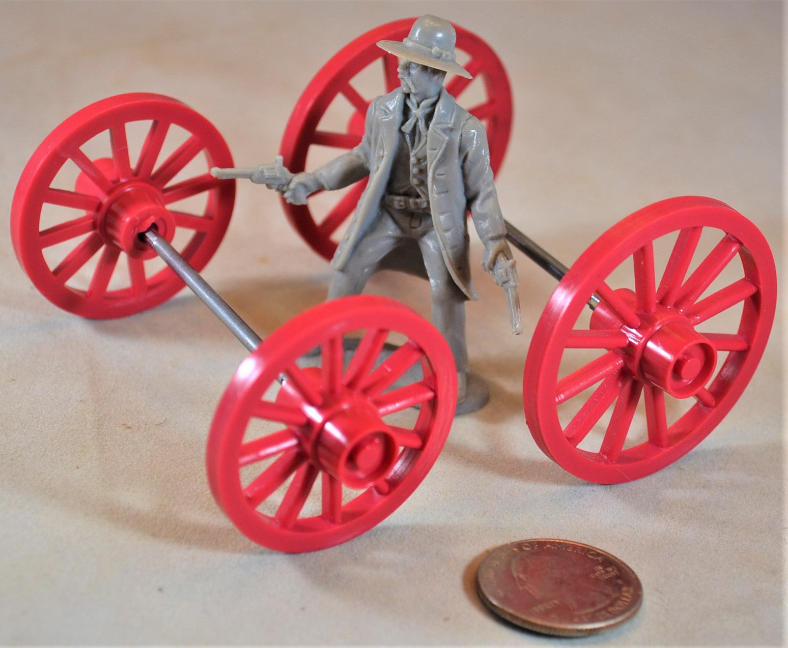 Marx Western Stagecoach Wagon Wheels Red – MicShaun's Closet