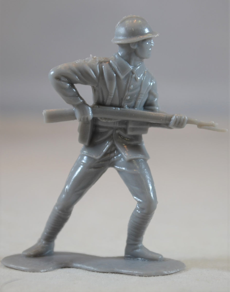 Marx WWII French Infantry Figure #1 Gray – MicShaun's Closet