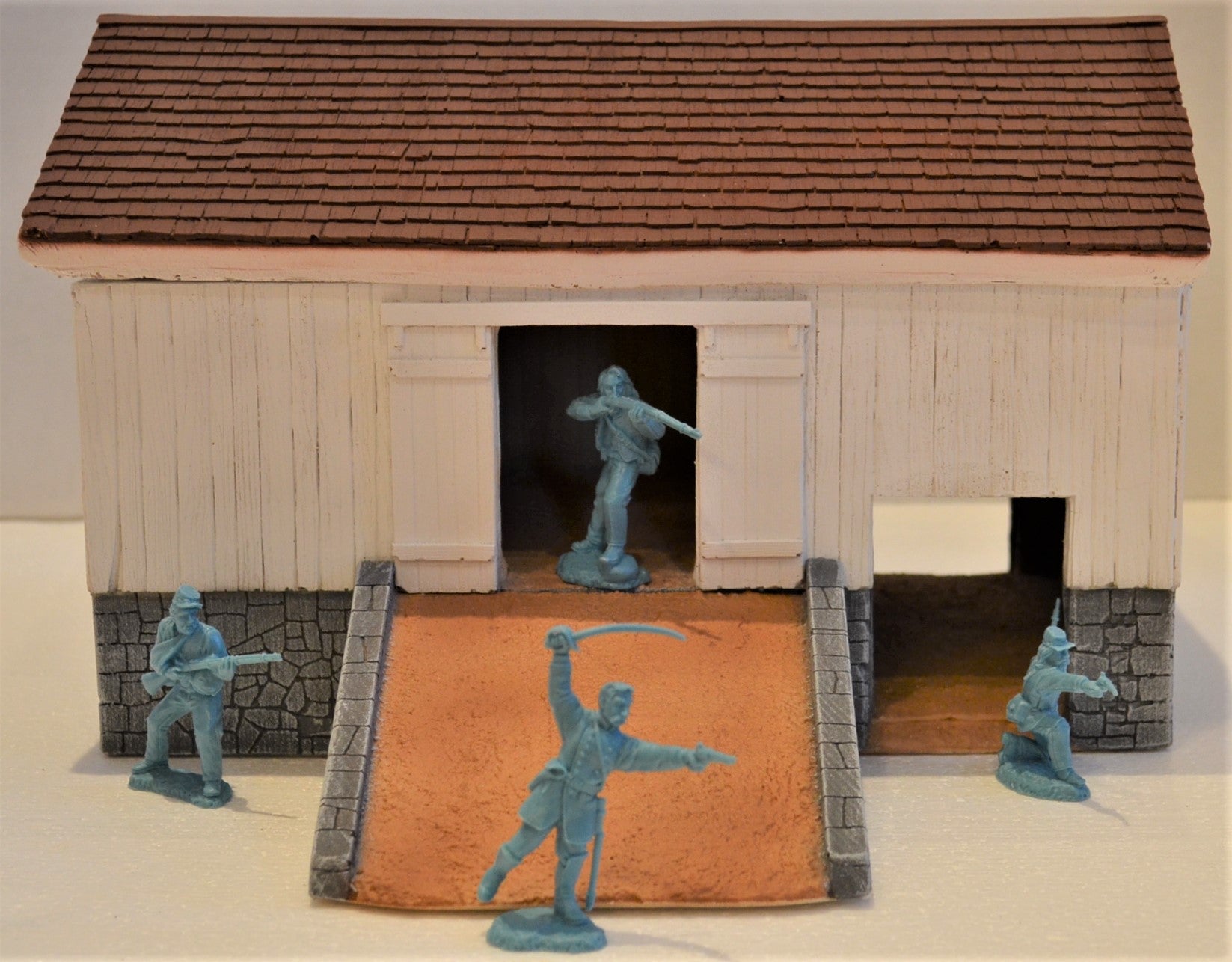TSSD Painted Civil War Rummel Barn at Gettysburg White TS120 – MicShaun ...