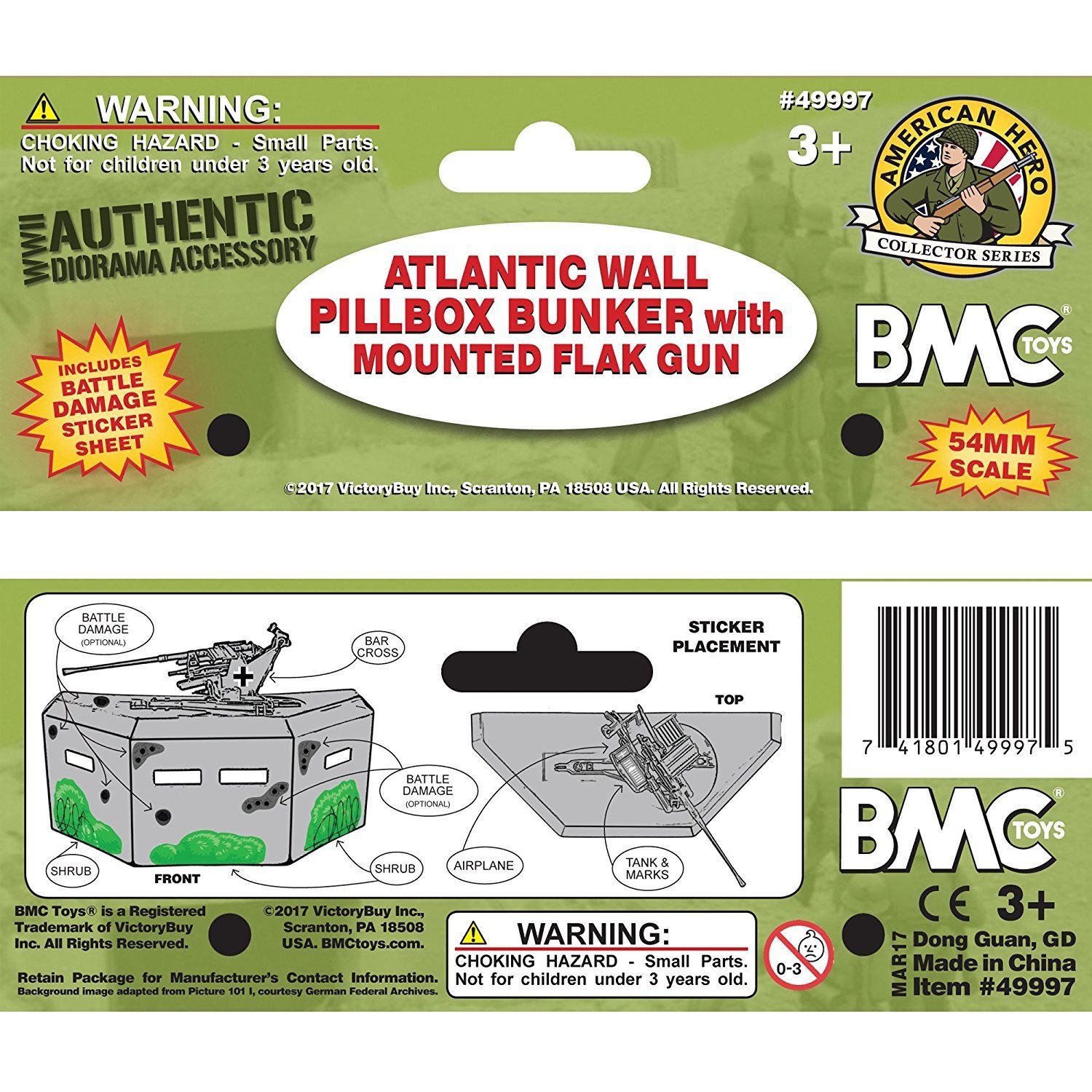 BMC WWII German Pillbox Bunker with Flak Gun – MicShaun's Closet